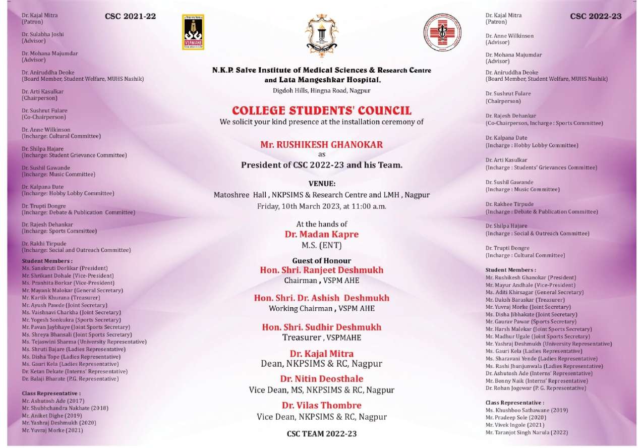 Installation Ceremony Invitation – NKPSIMS